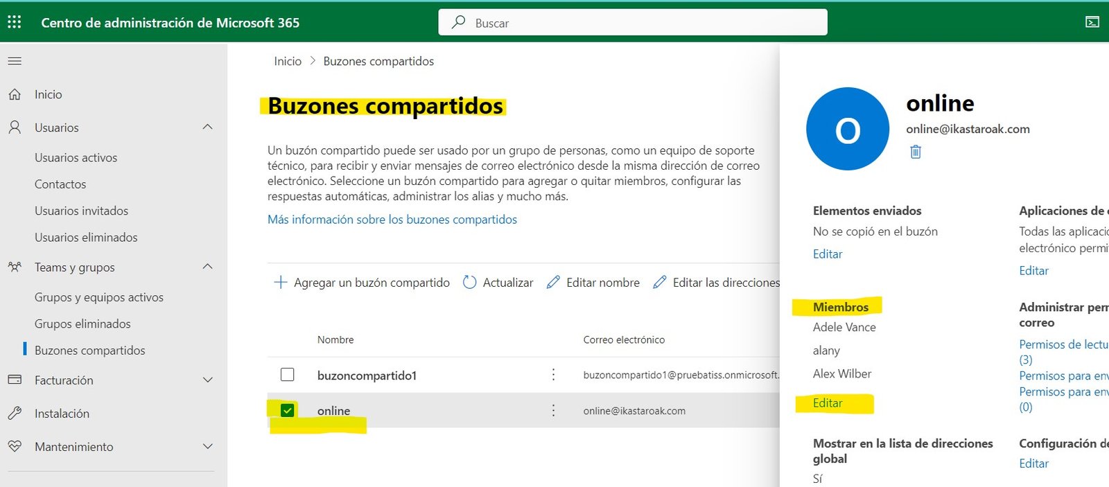 diferencia entre buzones compartidos y alias de correo – TISS ...